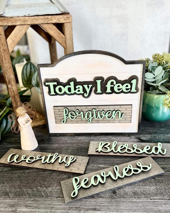 Interchangeable Inspirational Word Sign DIGITAL Download SVG | Etsy