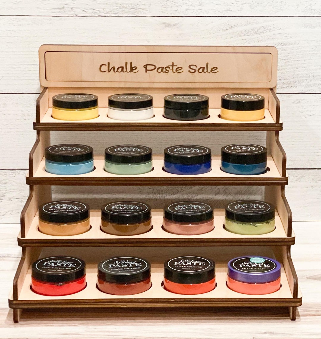 Chalk Paste Jar or Ink Jar Display Holder Organizer Digital Download ...