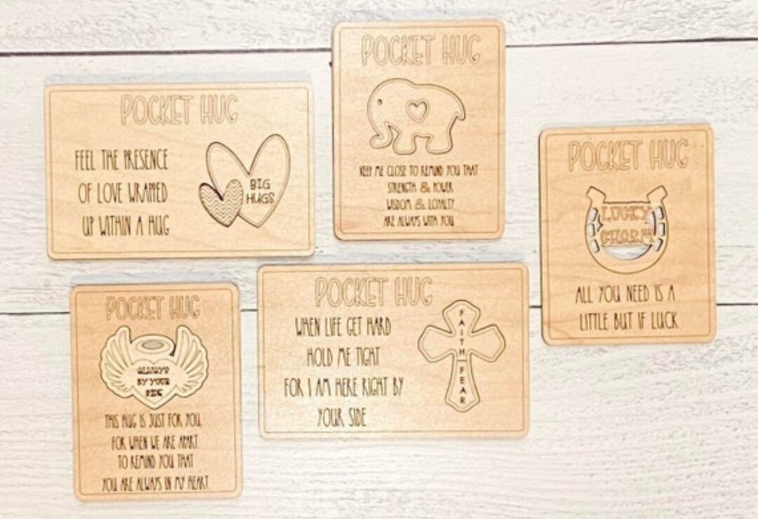 Set of 5 Pocket Hugs DIGITAL FILE SVG - Etsy