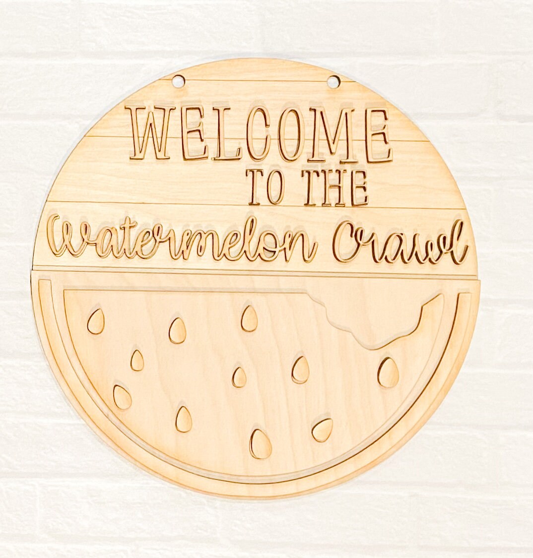 Watermelon Crawl Round Sign SVG Digital Download - Etsy