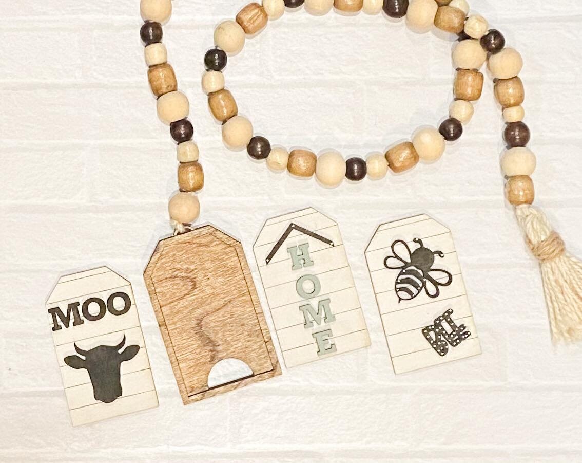 Interchangeable Bead Tag for Tiered Tray DIGITAL DOWNLOAD SVG - Etsy