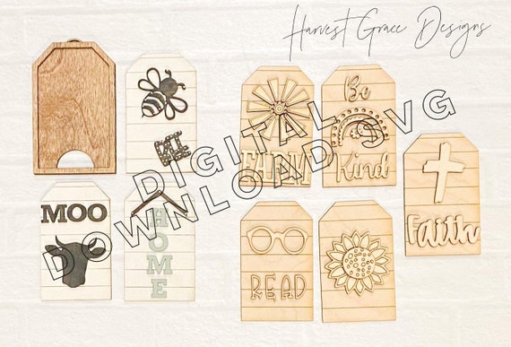 Interchangeable Bead Tag for Tiered Tray DIGITAL DOWNLOAD SVG - Etsy