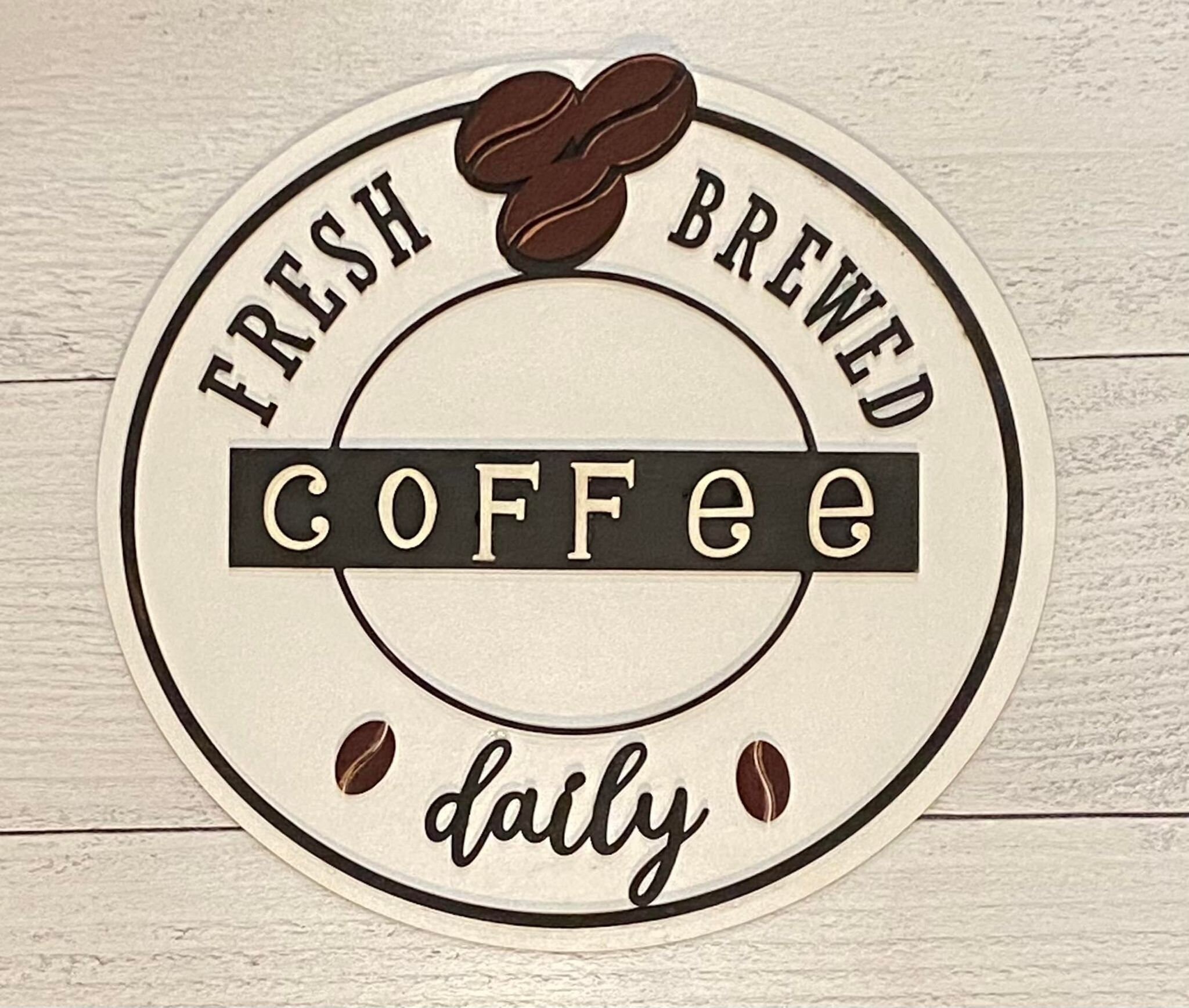 10 Fresh Brewed Coffee Sign Digital Download SVG - Etsy