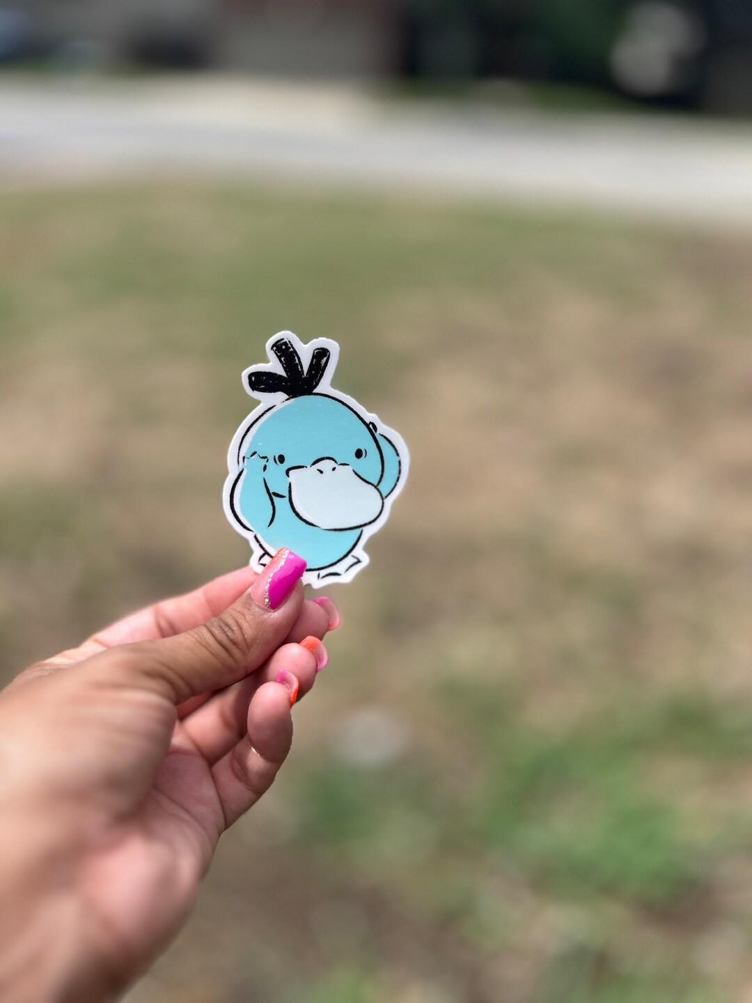 Shiny Psyduck Sticker 3inch Matte Vinyl (water/weather Resistant) - Etsy