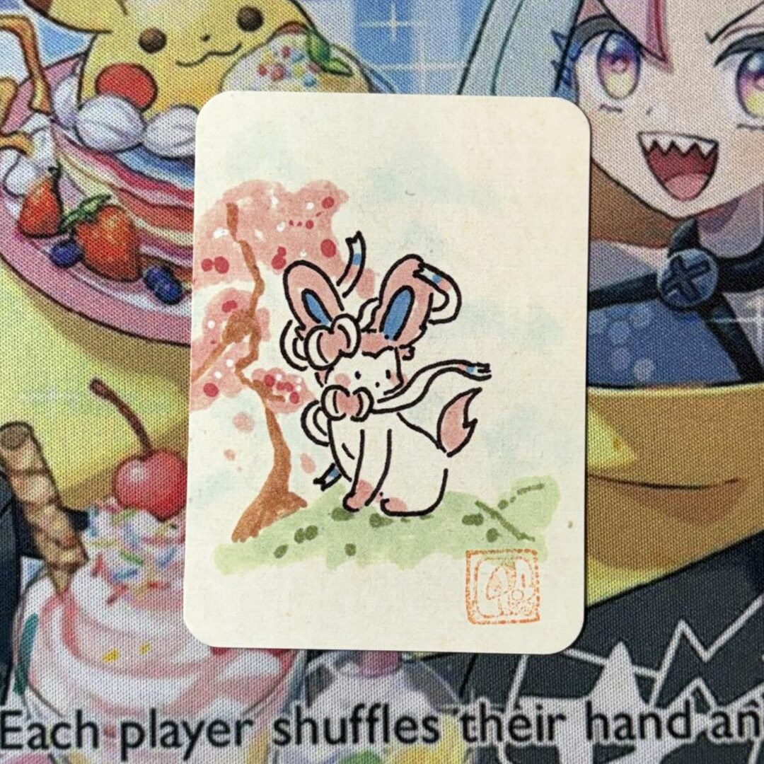 Cherry Blossom Sylveon Print - Etsy