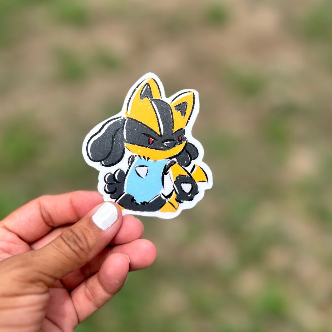 Shiny Lucario Sticker 3inch Matte Vinyl (water/weather Resistant) - Etsy