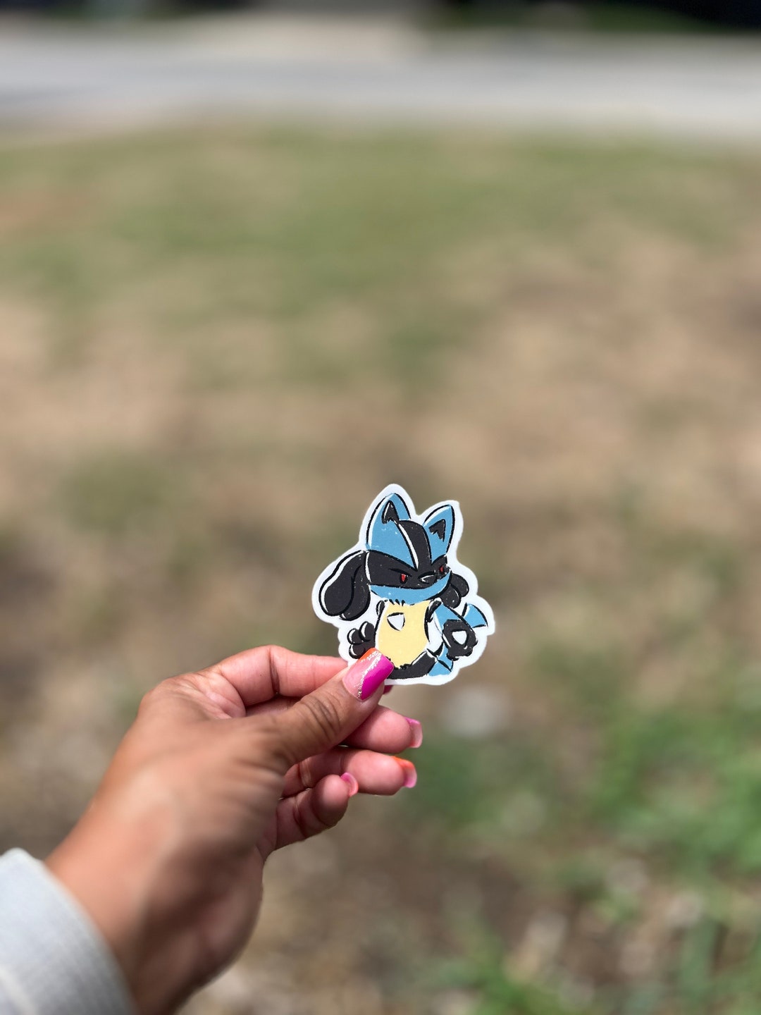 Lucario Sticker 3inch Matte Vinyl (water/weather Resistant) - Etsy