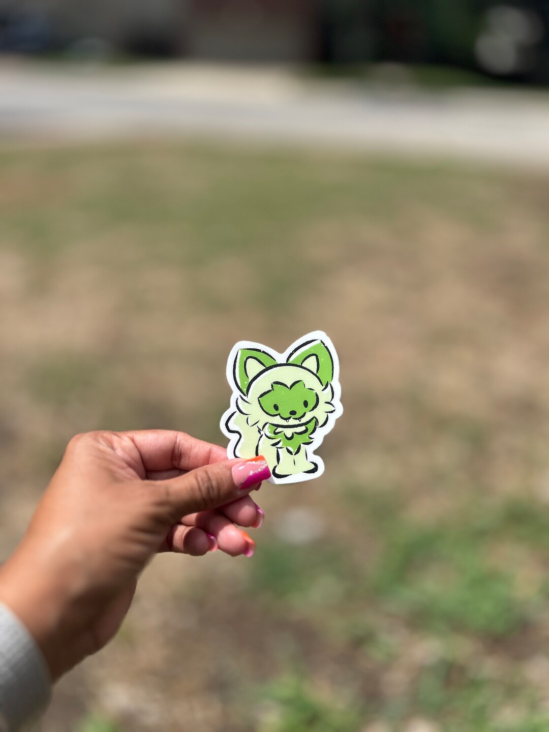 Sprigatito Sticker 3inch Matte Vinyl (water/weather Resistant) - Etsy