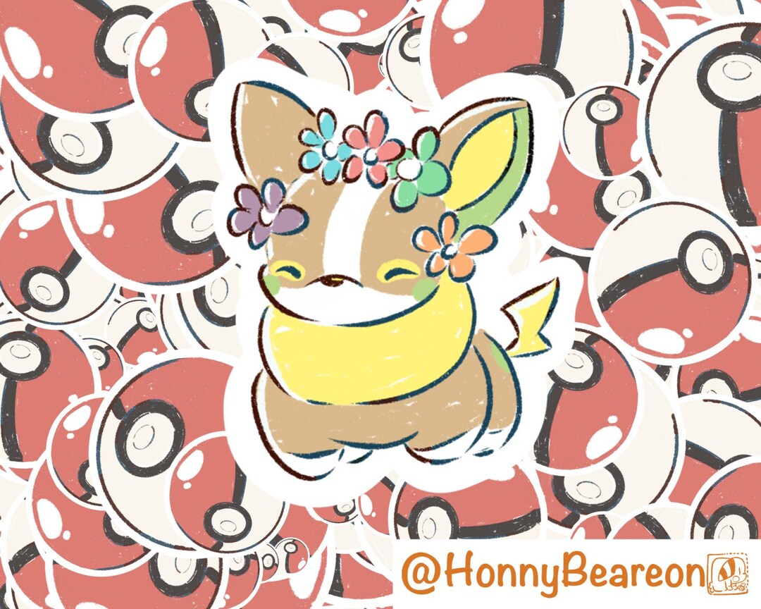 Yamper Flower Crown Vinyl Sticker for Laptop, Water Bottle, Notebook ...