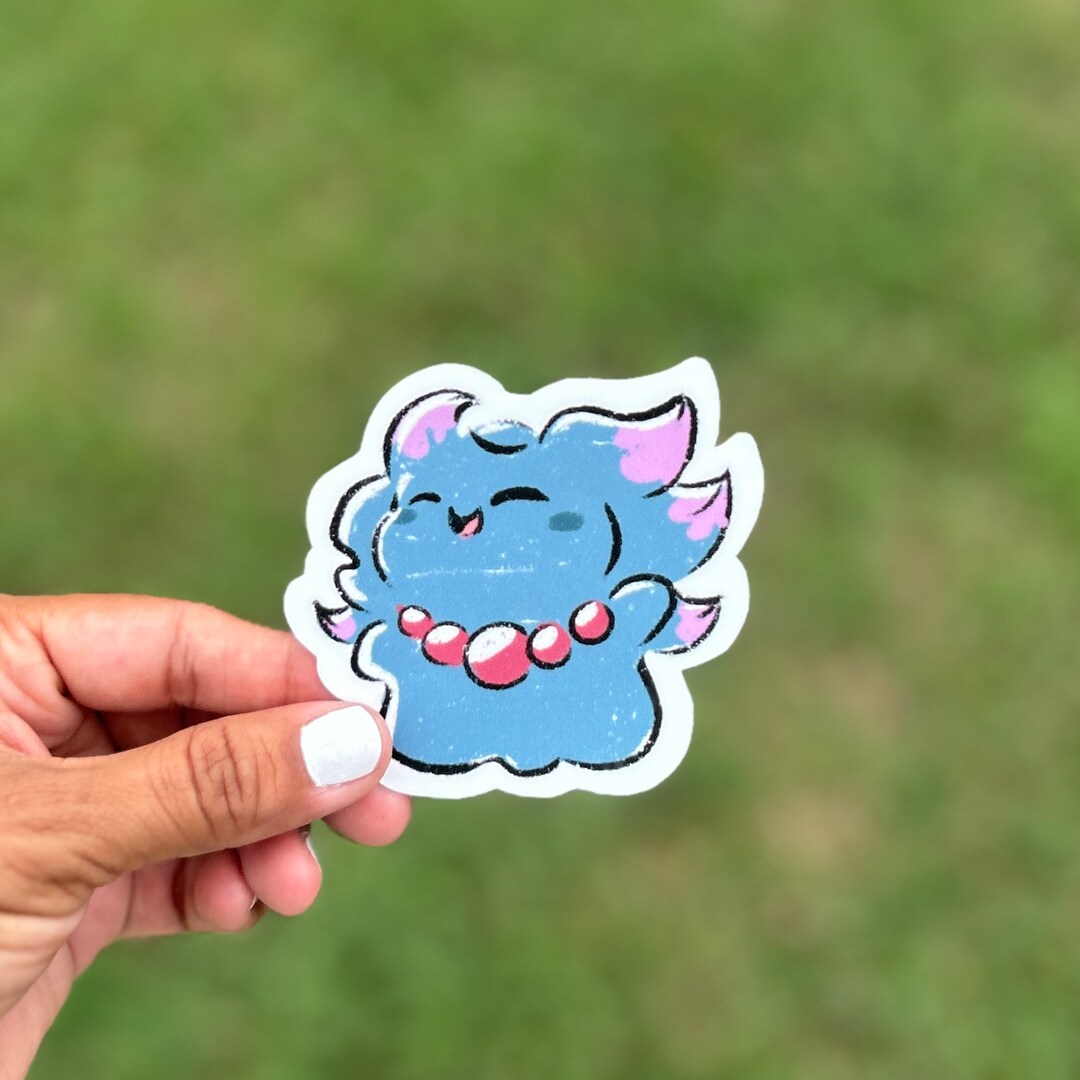 Bridget Lady Glitter Sparkles Doodle Sticker 3inch Matte Vinyl water ...