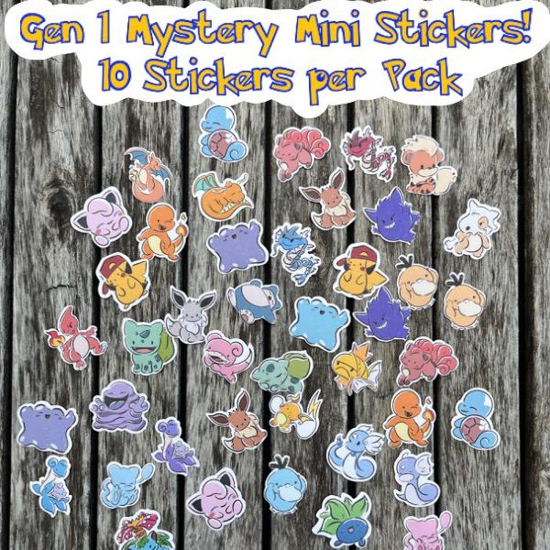 Gen 1 Mini Stickers - Etsy