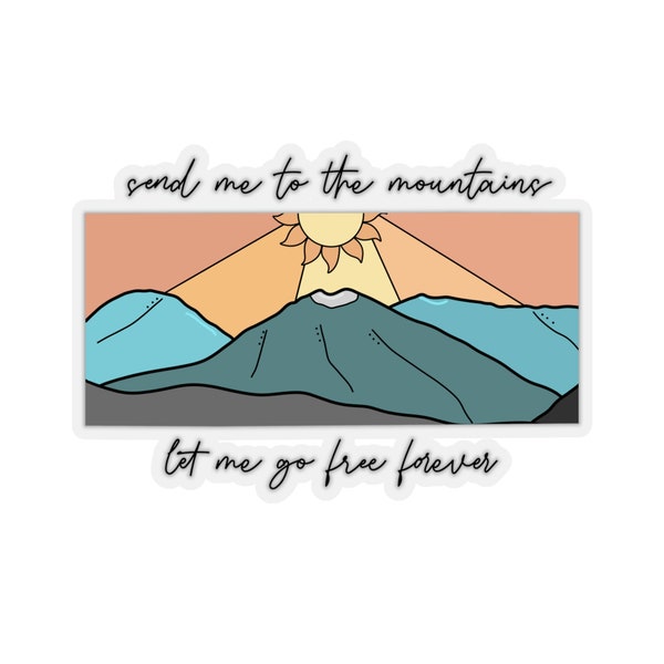 Colorful Mountains Stickers - Etsy