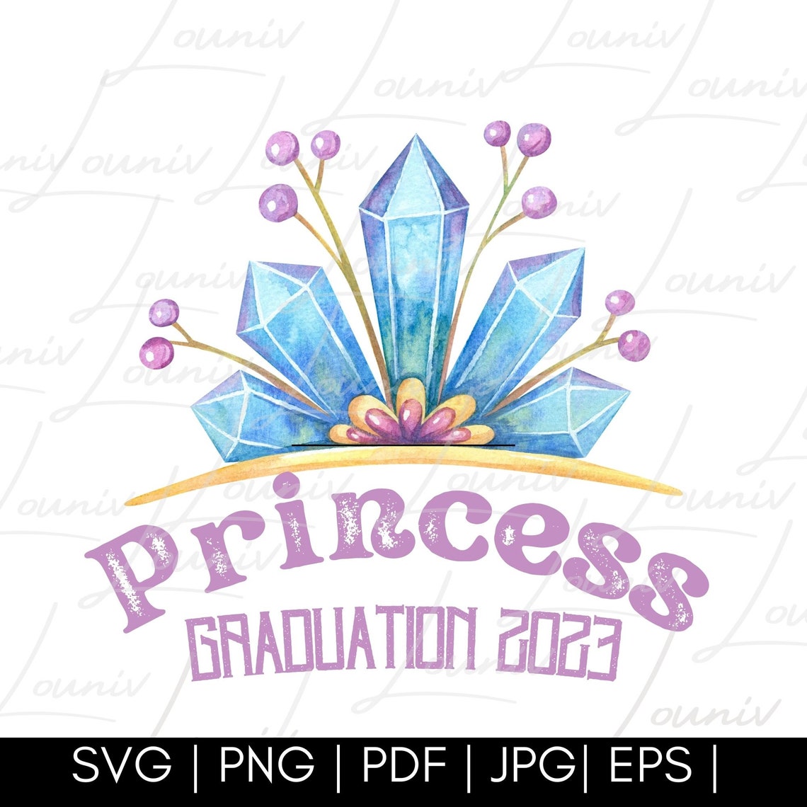 Princess Graduation Crown 2023 Svg File, Girl Graduation Shirt Svg ...