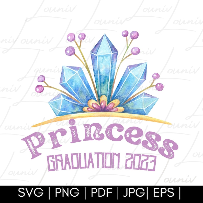 Princess Graduation Crown 2023 Svg File, Girl Graduation Shirt Svg ...