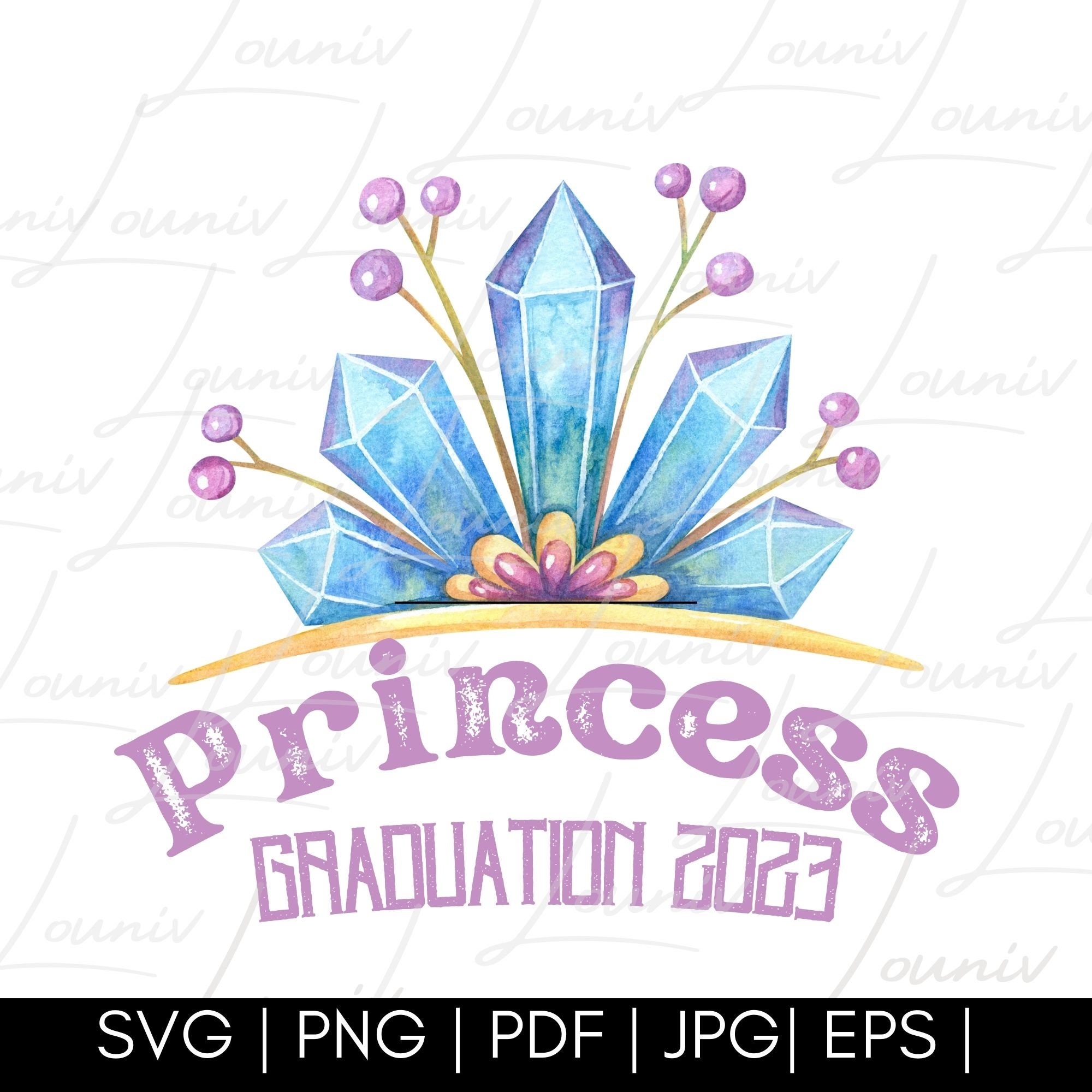 Princess Graduation Crown 2023 Svg File, Girl Graduation Shirt Svg ...