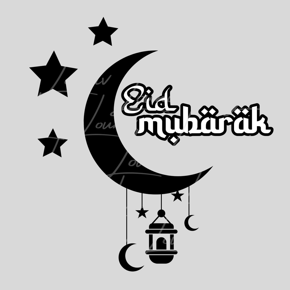 Eid Mubarak Svg File, Dxf File, Shirt Designs Svg, Svg Files for Cricut ...