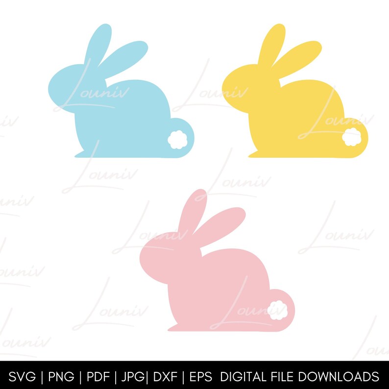 Easter Bunny Svg Cut Files Dxf File, Bunny Shirt Svg, Svg Files for ...