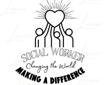 Social Worker Emblem Svg File, Dxf File, Shirt Designs Svg, Svg Files ...