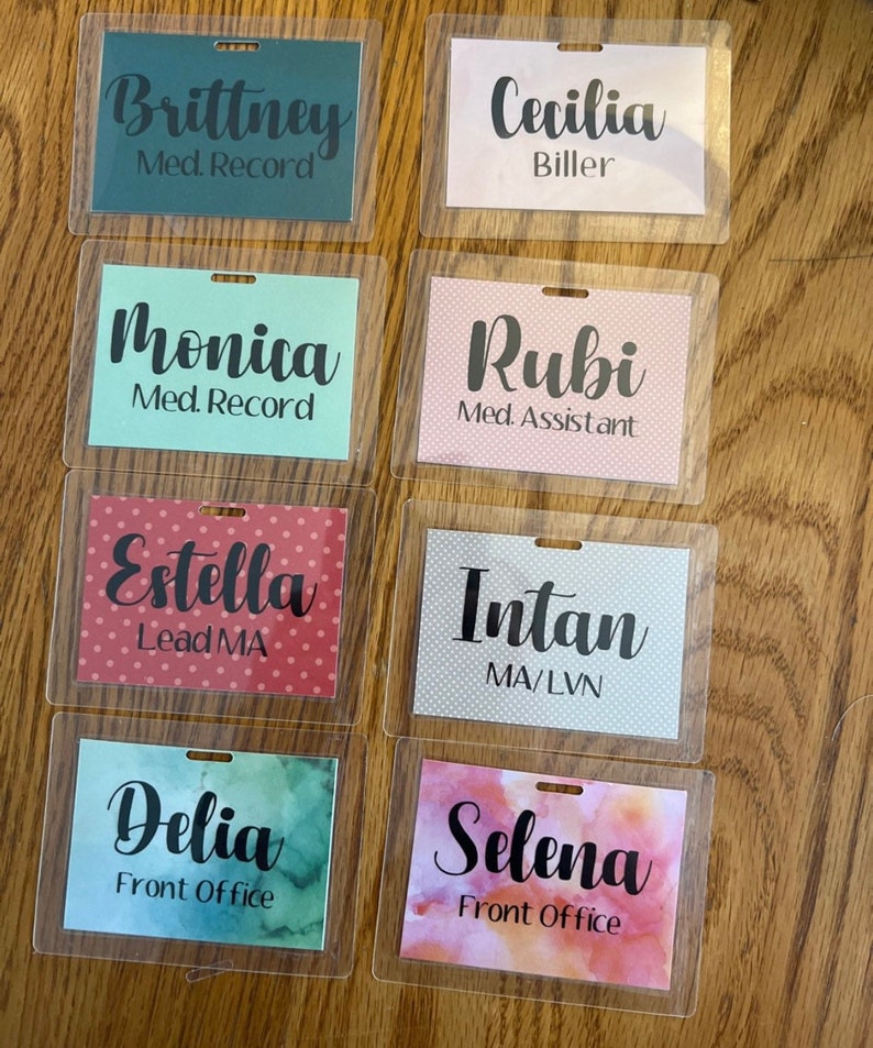 Badge Backer Name Tag for Badge Reel - Etsy