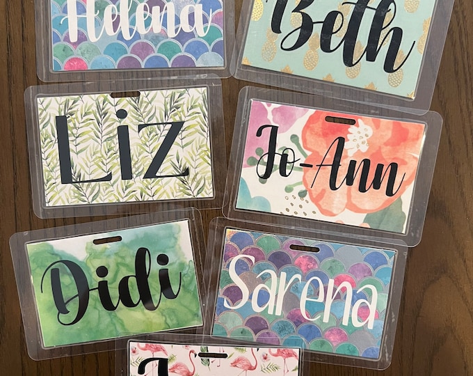 Badge Backer Name Tag for Badge Reel - Etsy