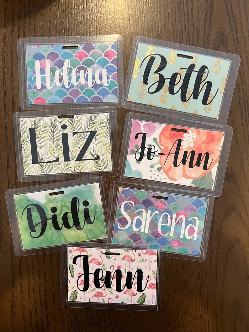 Badge Backer Name Tag for Badge Reel - Etsy