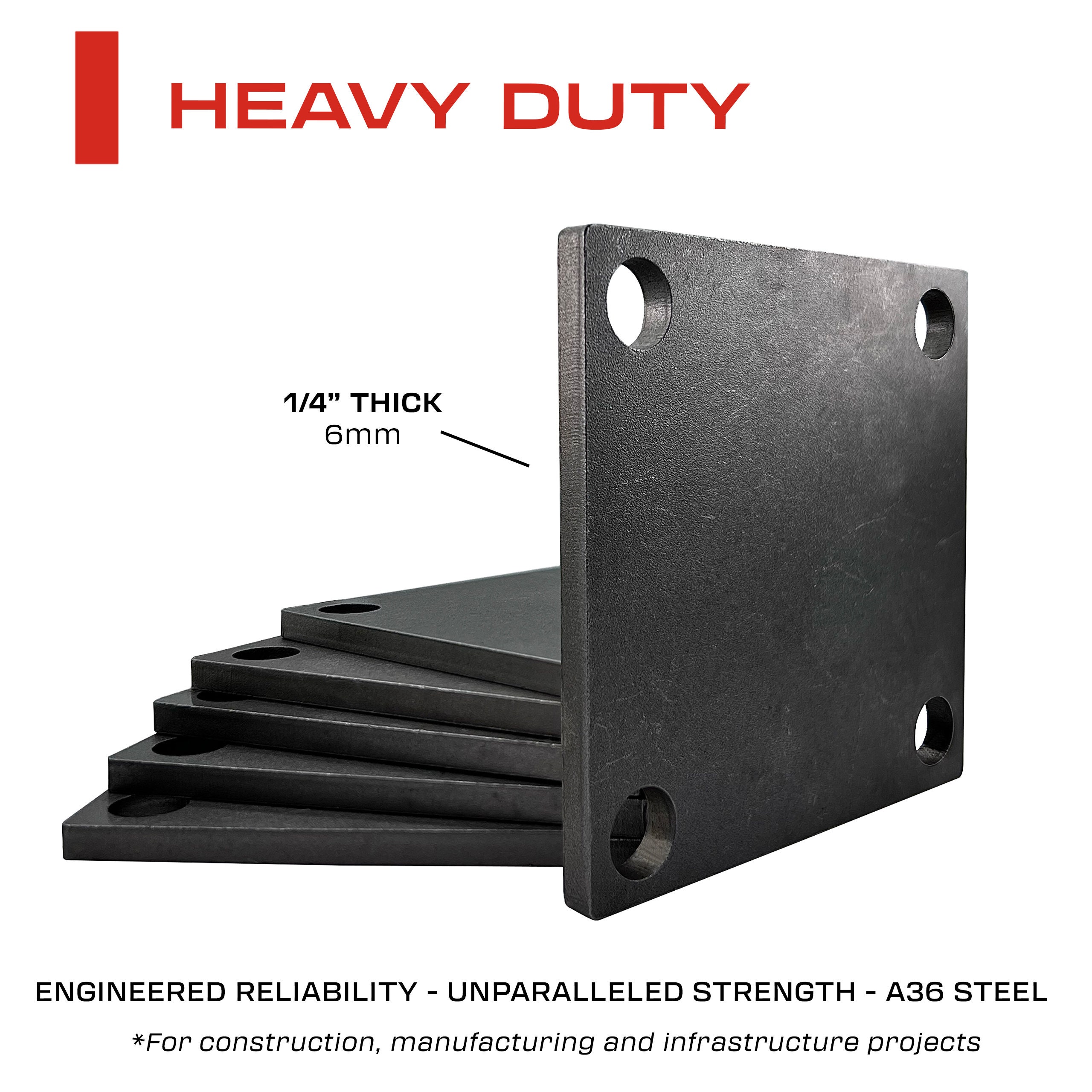 Sidco Supply 4x4 Weldable Square Steel Metal Baseplatelaser Cuta36 ...