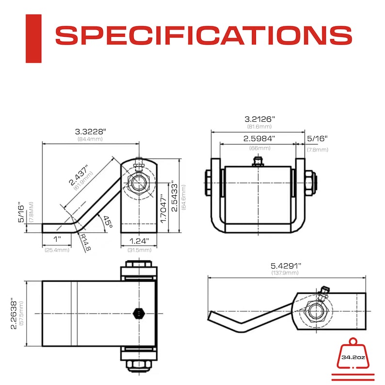 Sidco Supply Dump Trailer Hinges -trailer Door Strap - Heavy Duty ...