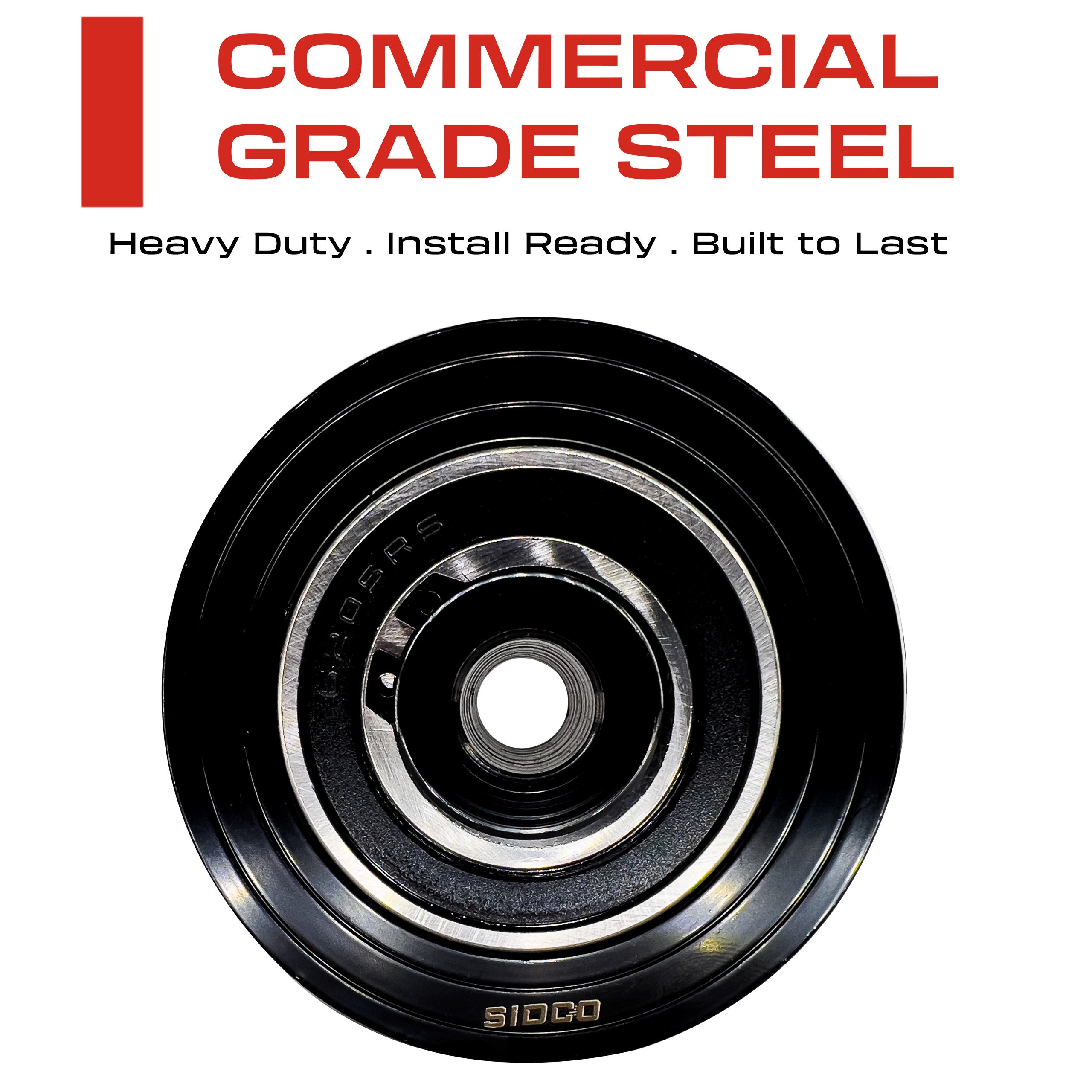 Sidco Supply 3 Inch V-groove Gate Wheels Solid Steel for Gate With ...
