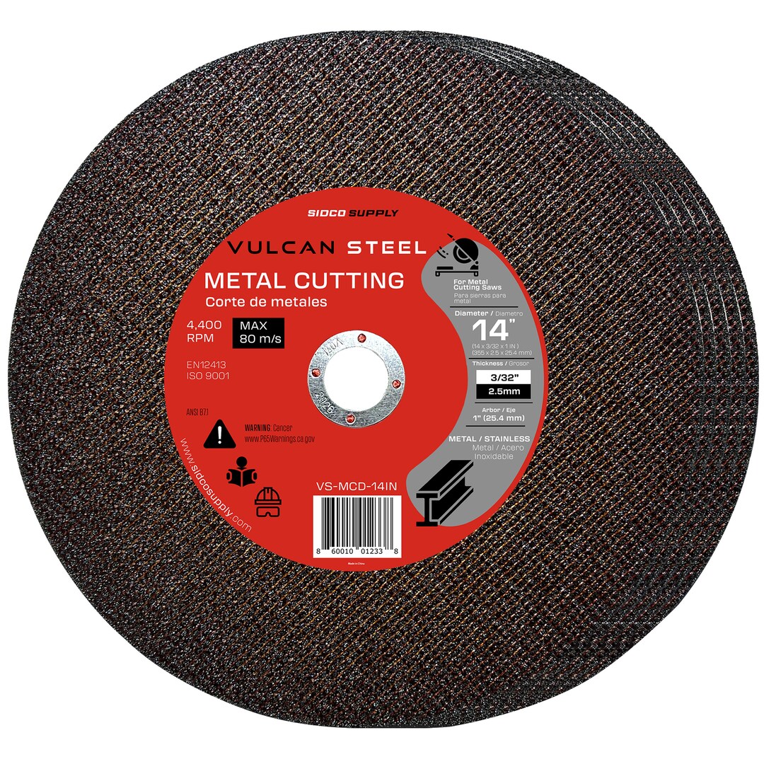 Sidco Supply 14 Inch Cut off Wheel-abrasive Chop Saw Blades-aluminum ...