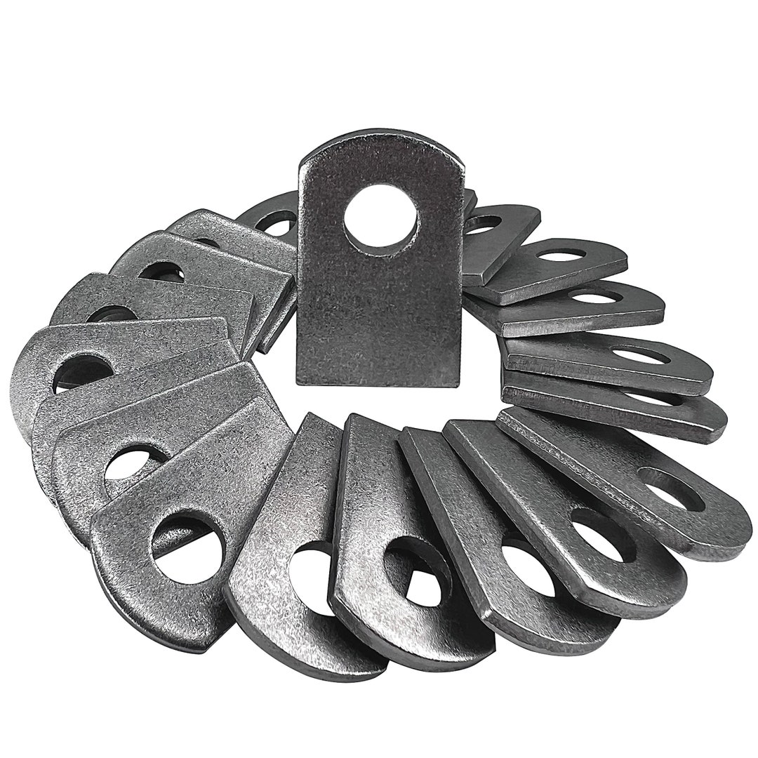 Sidco Supply 50 Pieces Welding Tabs - 1” W, 1 .5” H , 3/8” Hole, 1/8 ...