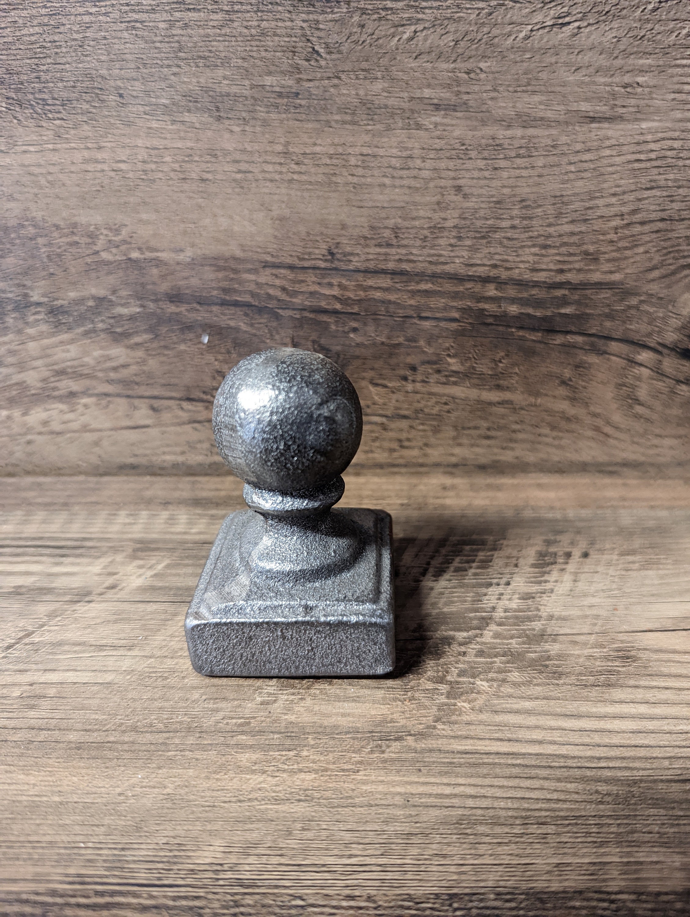 1.5 X 1.5 Cast Iron Ball Fence Finial Square Topper Post Caps for Posts ...