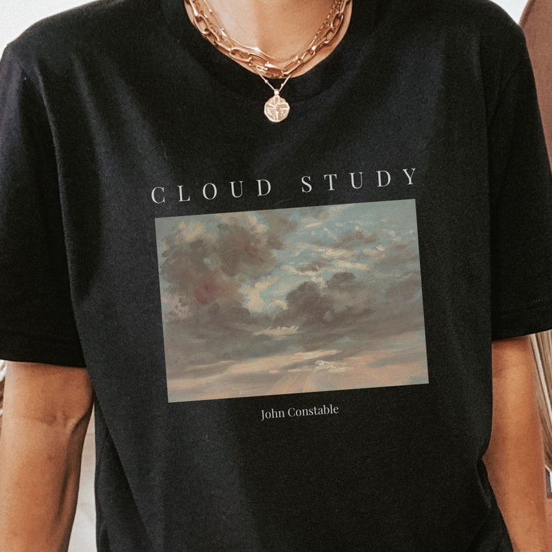 Cloud Study John Constable T-shirt Graphic Tee Womens Tee - Etsy