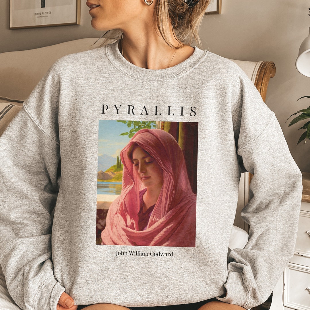 Pyrallis by John William Godward Sweatshirt Famous Painting Sweater ...