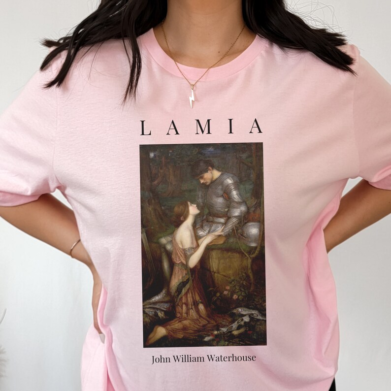 Lamia John William Waterhouse T-shirt Womens Tee Artist Gift Famous ...