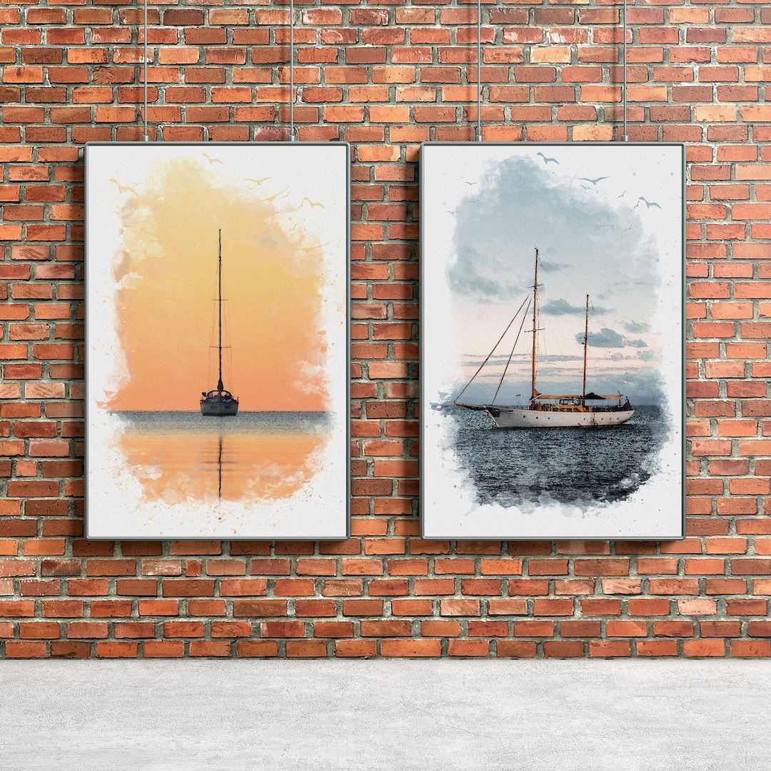 Custom Boat Portrait - Sailboat Painting From Photo - Personalized Boat ...