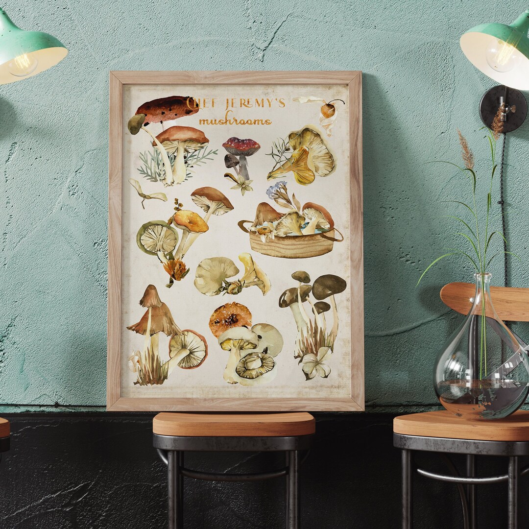 Magic Mushroom Poster Vintage Style - Choose From 2 Styles and ...