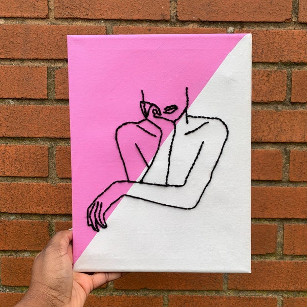 Line Art Canvas - Etsy UK