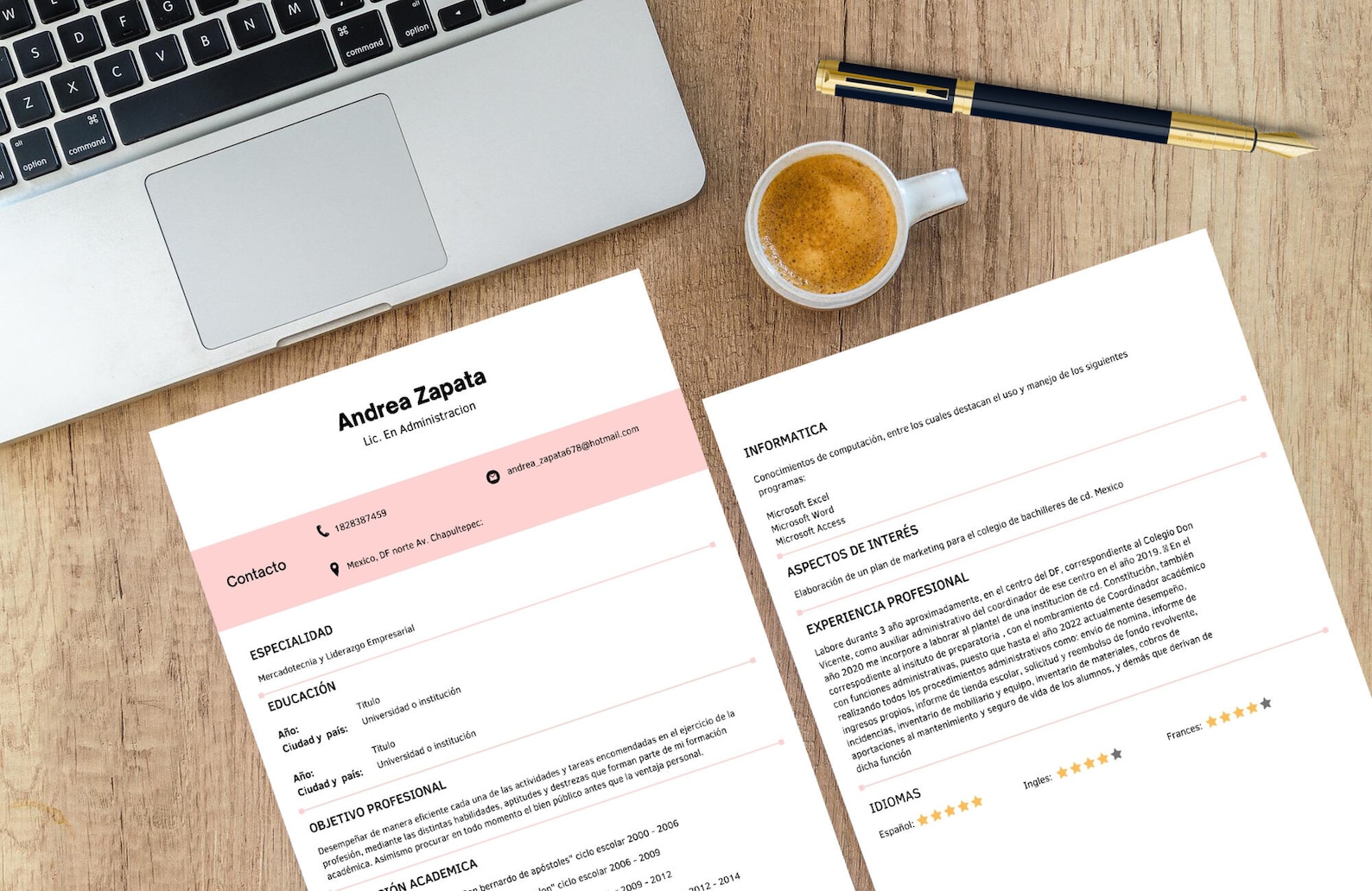 Canadian Style Resume Template / Business Administration - Etsy