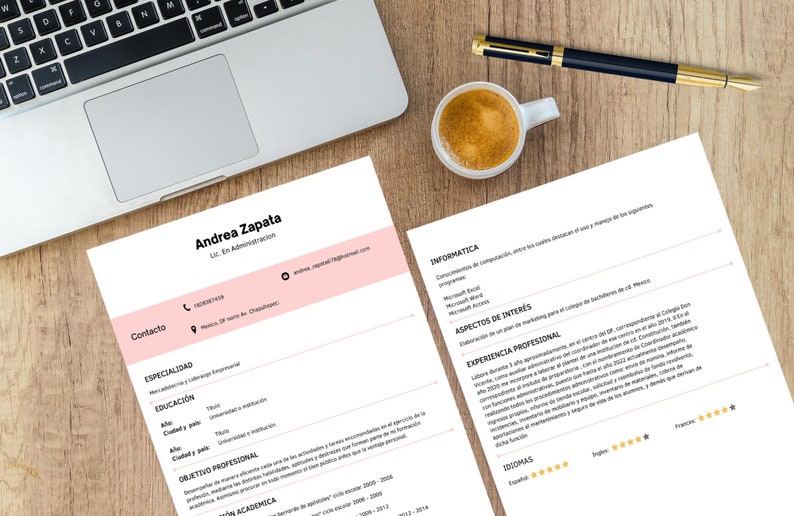 Canadian Style Resume Template / Business Administration - Etsy
