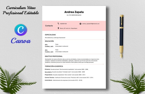 Canadian Style Resume Template / Business Administration - Etsy