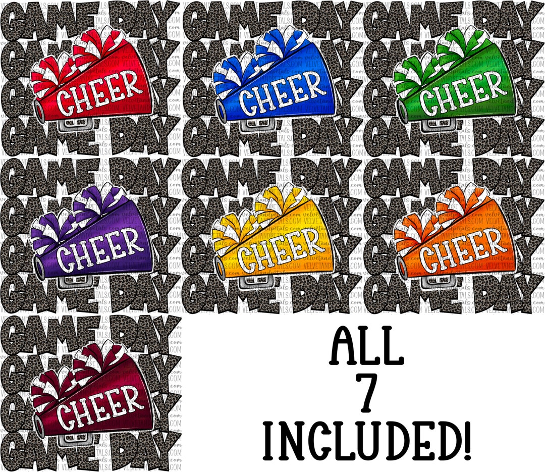 Game Day Cheer Png, Cheerleader Png, School Spirit Png, School Colors ...
