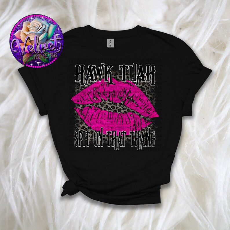 Hawk Tuah Png, Funny Png, Trending Png, Tiktok Trend, Hot Pink, Leopard ...