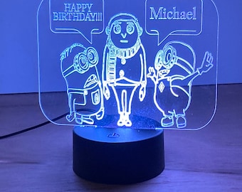 Led Minions Lamp - Etsy