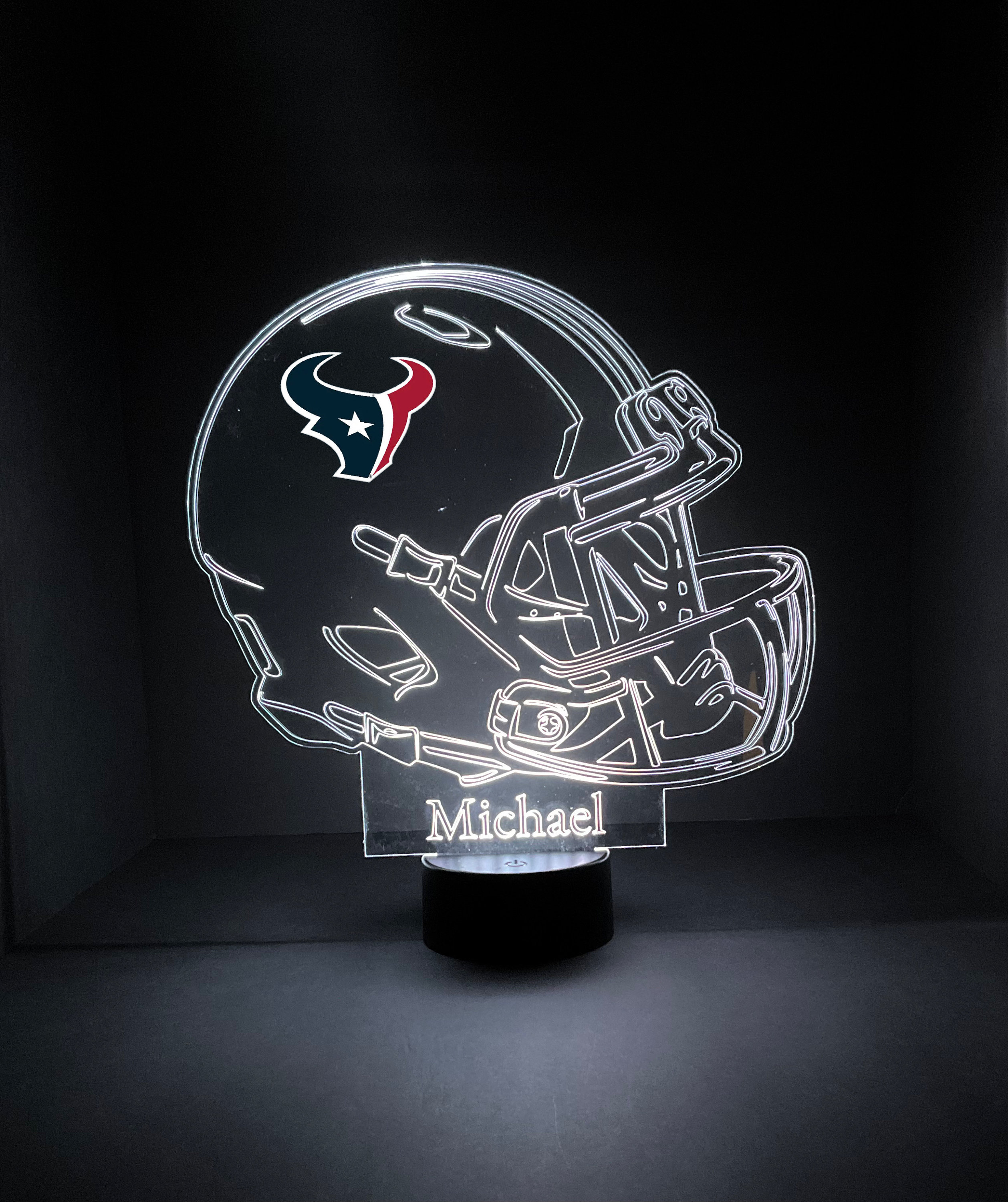 Houston Texans, Light Up, Modern Helmet, NFL Football LED Sports Fan ...