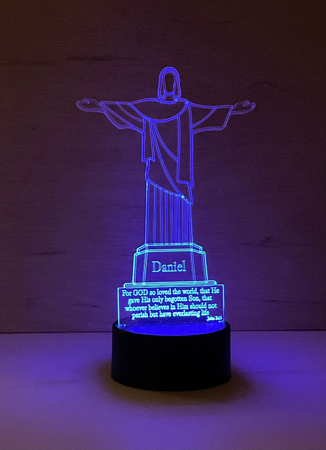 Religious Cut-out With Jesus and Your Favorite Bible Verse Personalized ...