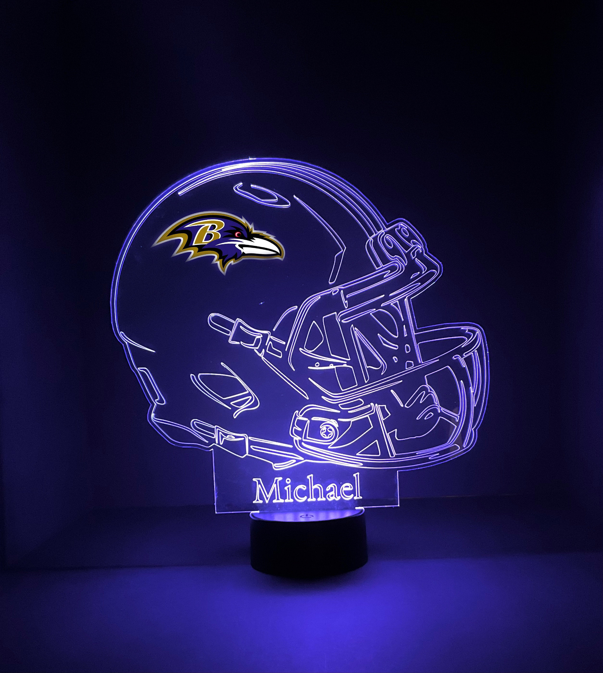 Baltimore Ravens, Light Up, Modern Helmet, NFL Football LED Sports Fan ...