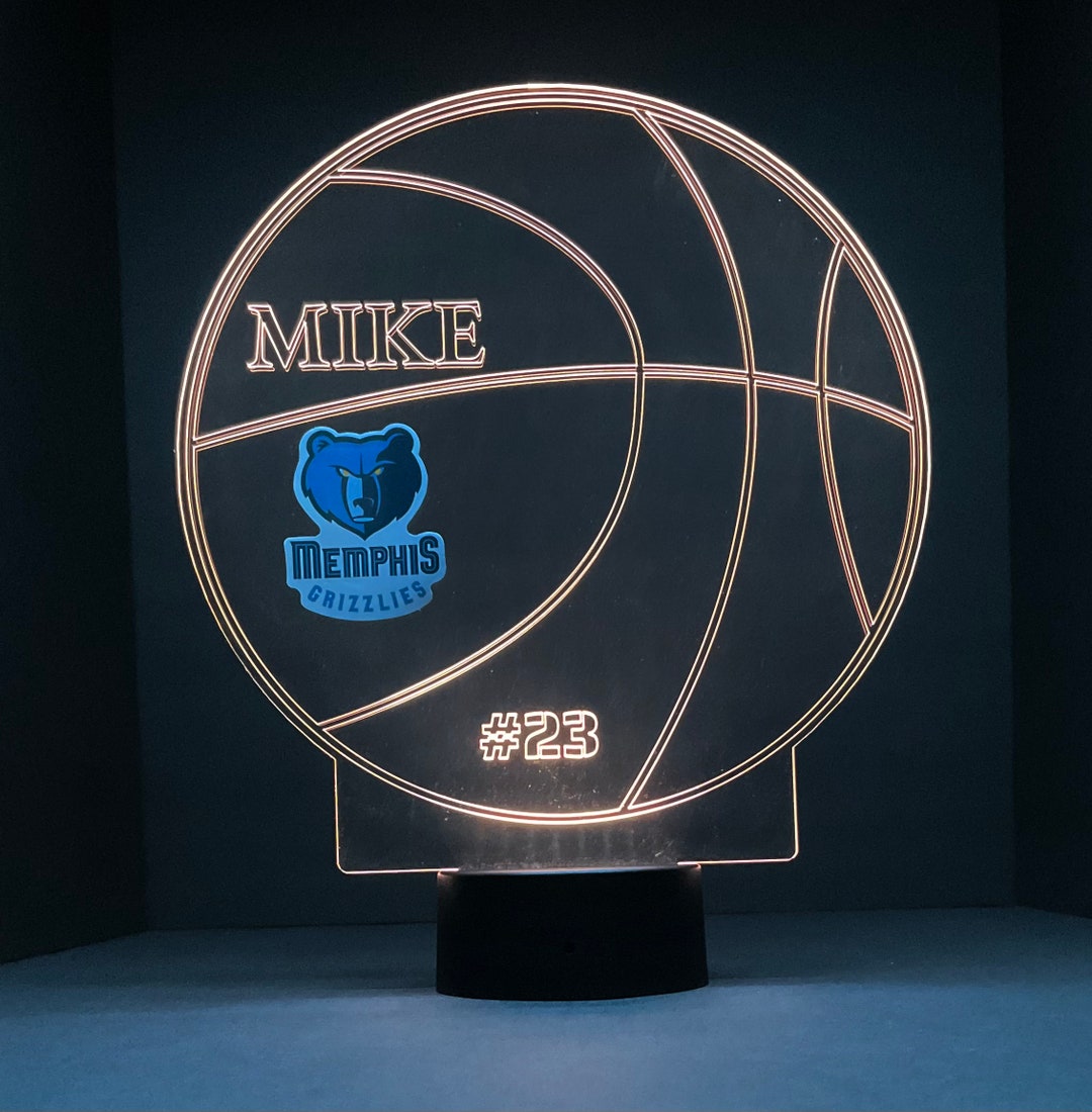 Memphis Grizzlies , Light Up, Basketball LED Sports Fan Lamp ...