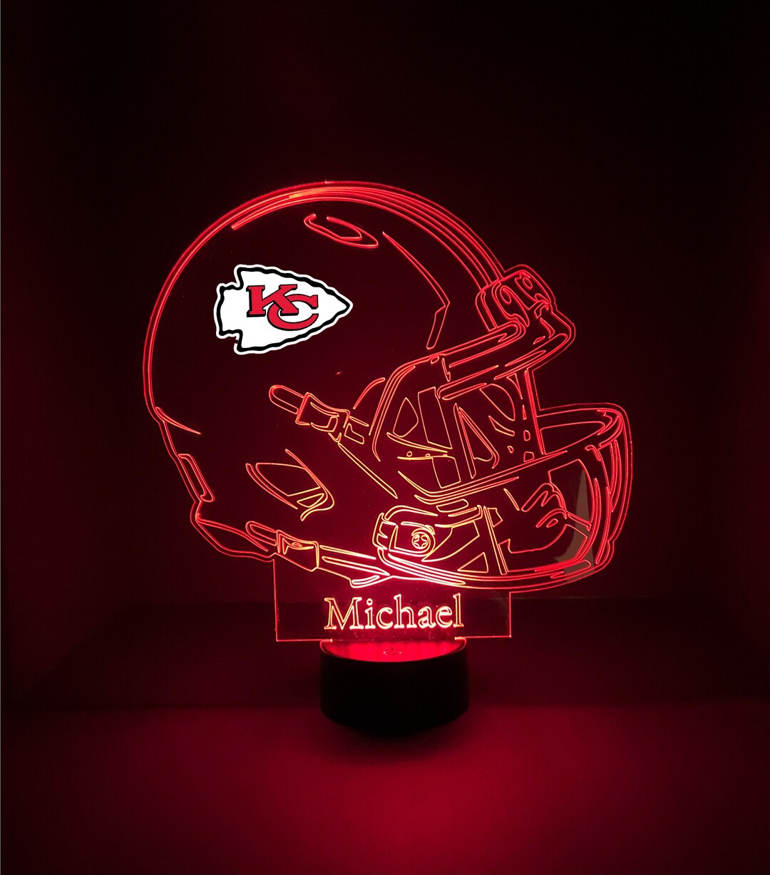 Kansas City Chiefs,modern Helmet, Light Up, NFL Football LED Sports Fan ...