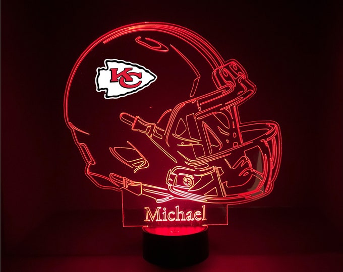 Kansas City Chiefs,modern Helmet, Light Up, NFL Football LED Sports Fan ...