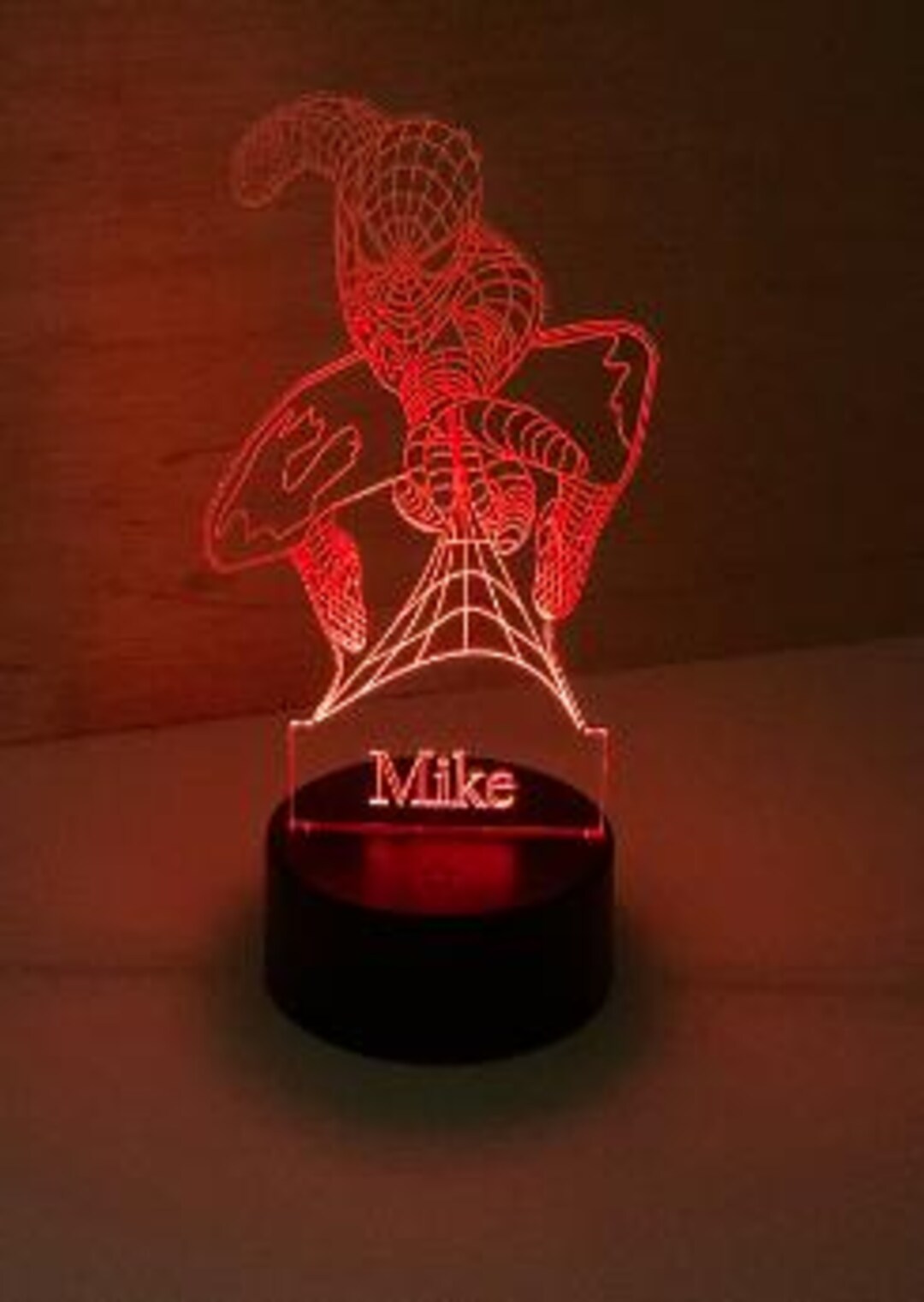 Spider-man Personalized LED Light, Gift Item Lamp, LED Base Night ...